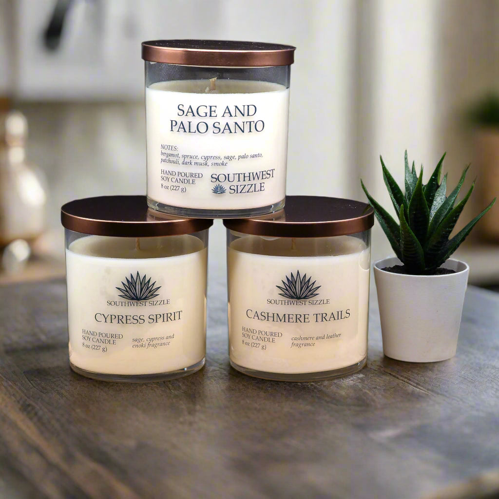 Hand-poured Soy Candles – Southwest Sizzle Boutique
